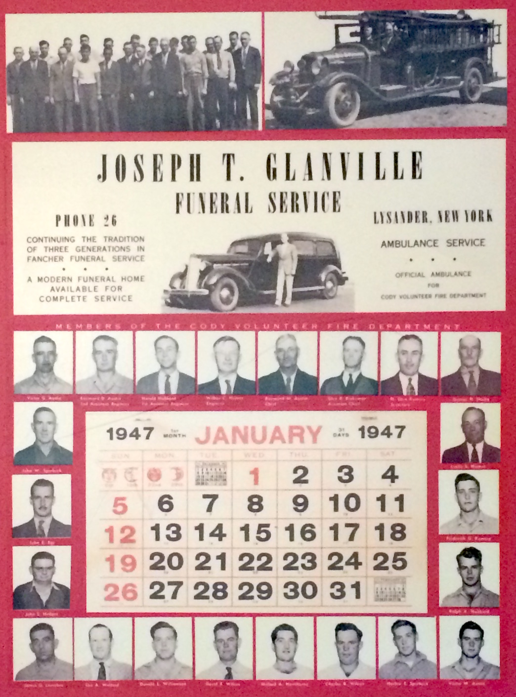 Charter Members – Cody Volunteer Fire Department